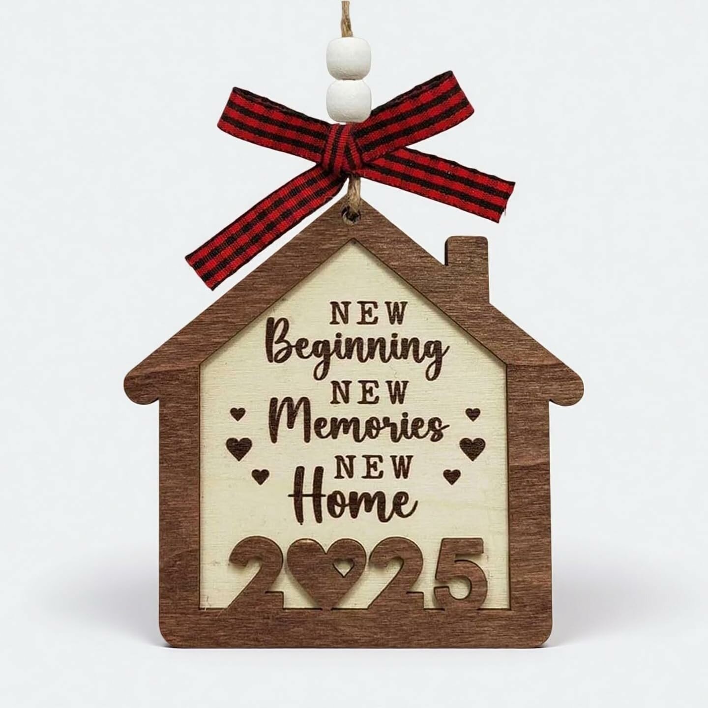 Подарок на новоселье от Tivleed 2025: деревянное настенное украшение. Замечательный подарок для новоселов, подарок на первое Рождество и украшение для дома, подходящий для женщин и пар.