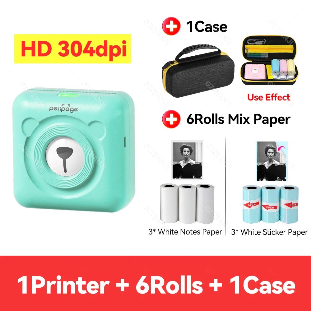 Термопринтер Peripage A6 желтый GR 1Case 3WH3STK