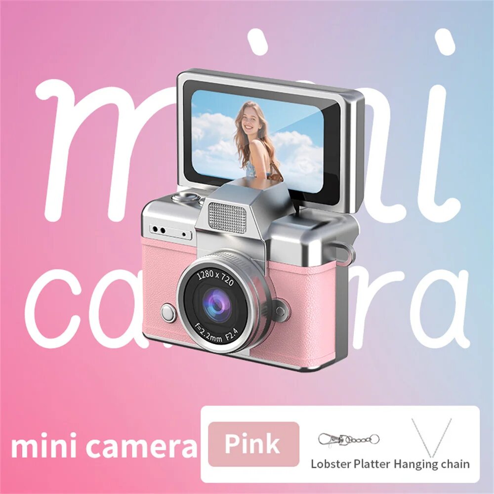 Мини-камера Pink 64G EOENKK 1080P