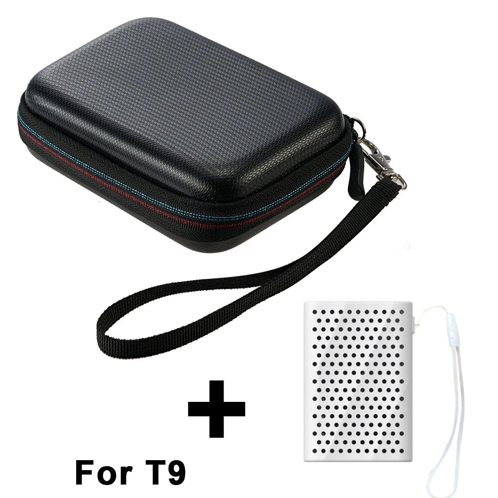 Двойной защитный чехол Ryintic для Samsung T7/T7 Touch/T7 Shield/T9 SSD For T9 Black White