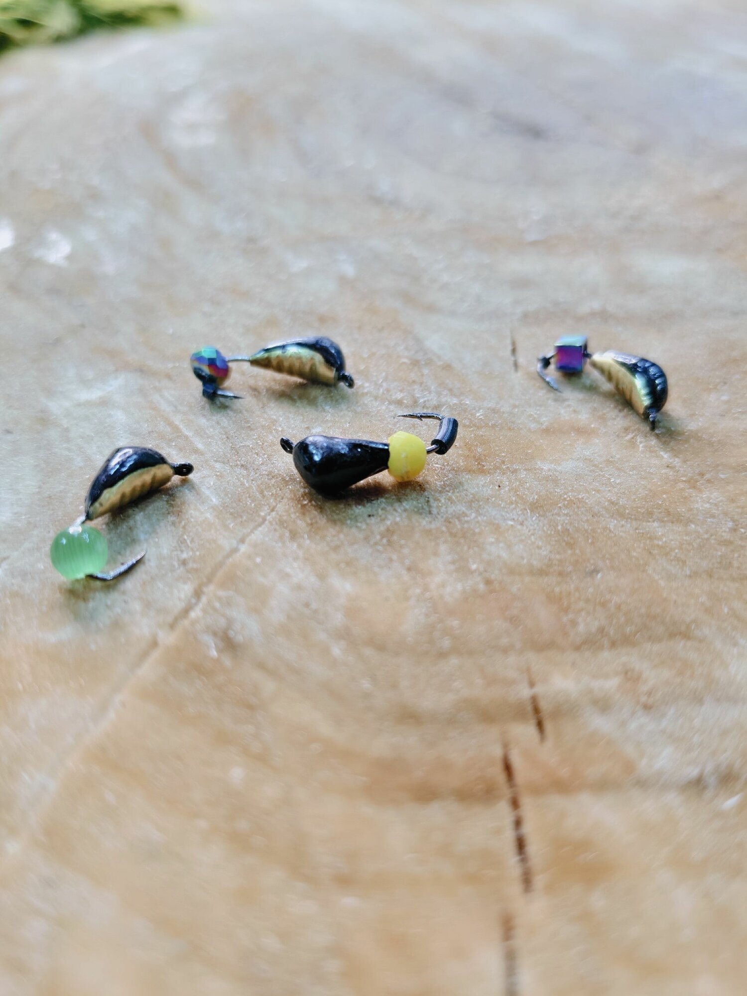 Мормышки набор 4 шт рыболовная вольфрамовая жучок 1.25 гр.