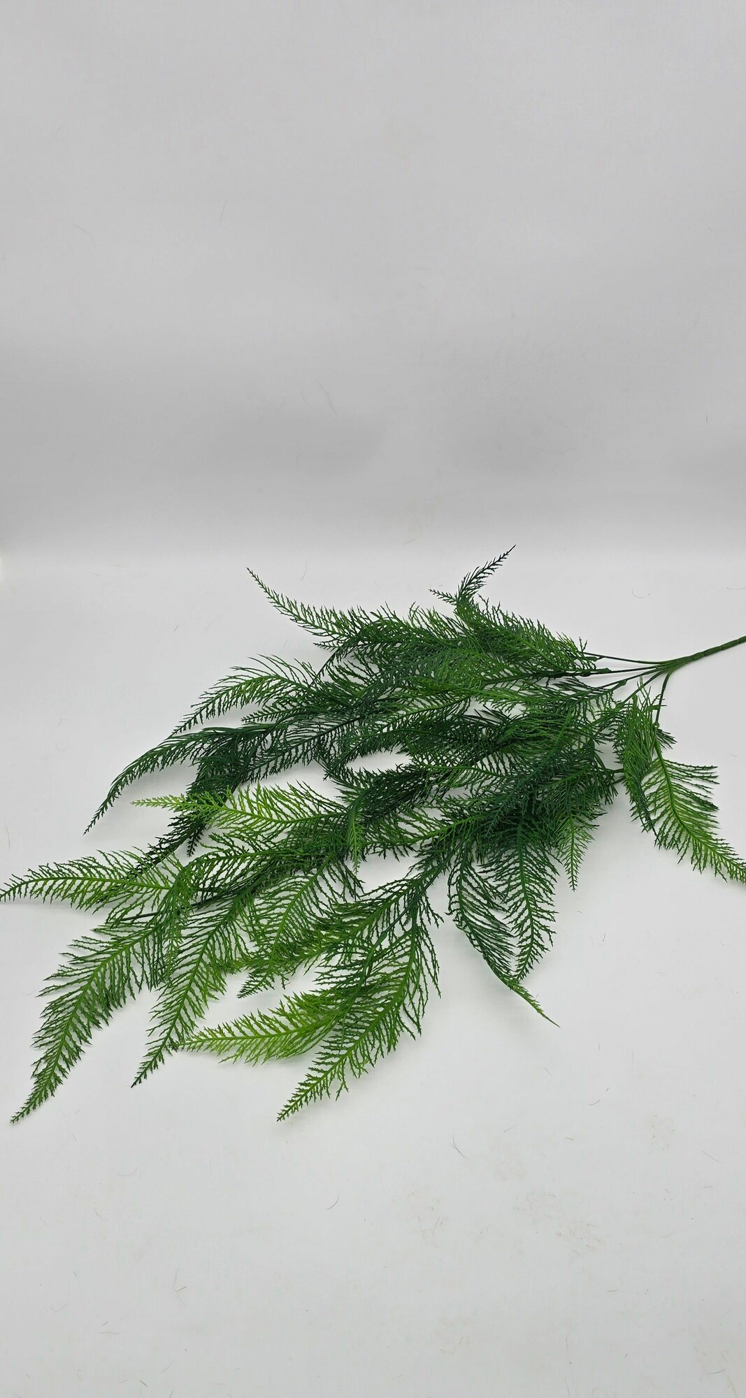 Искусственный куст Holodilova, папоротник, свисающий, пластик, 80 см, зеленый