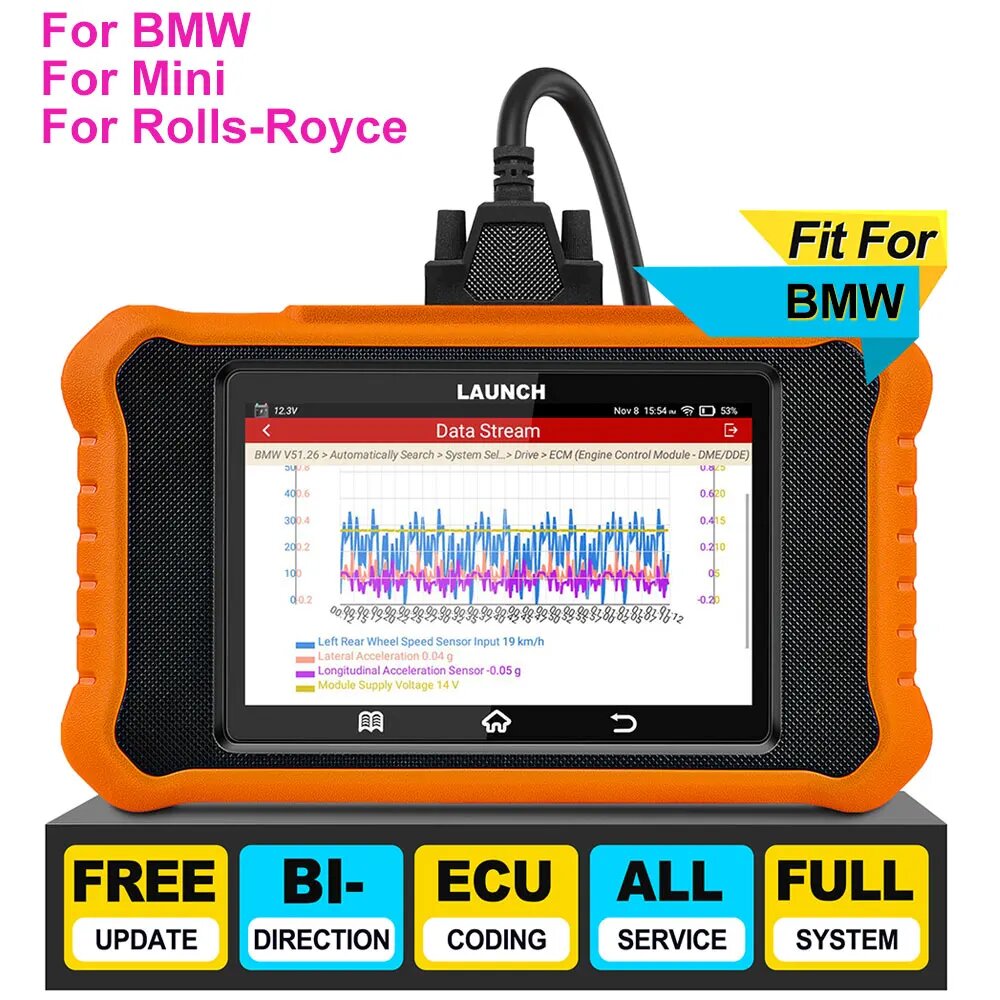 Диагностический сканер LAUNCH X431 Elite 3.0/2.0 для полной диагностики автомобилей for BMW brand
