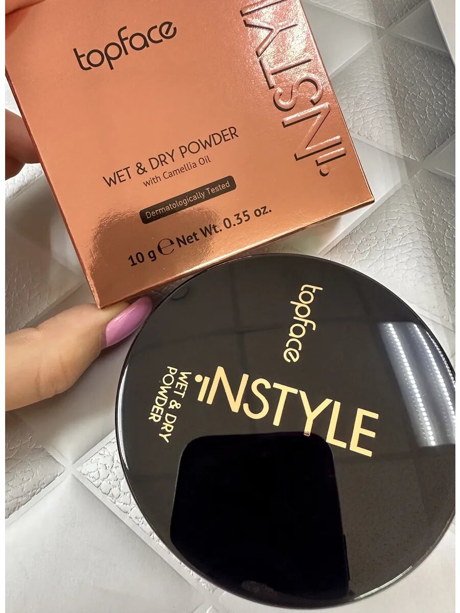 Topface Пудра шелковая для лица Instyle Wet & Dry Powder PT261, тон 012