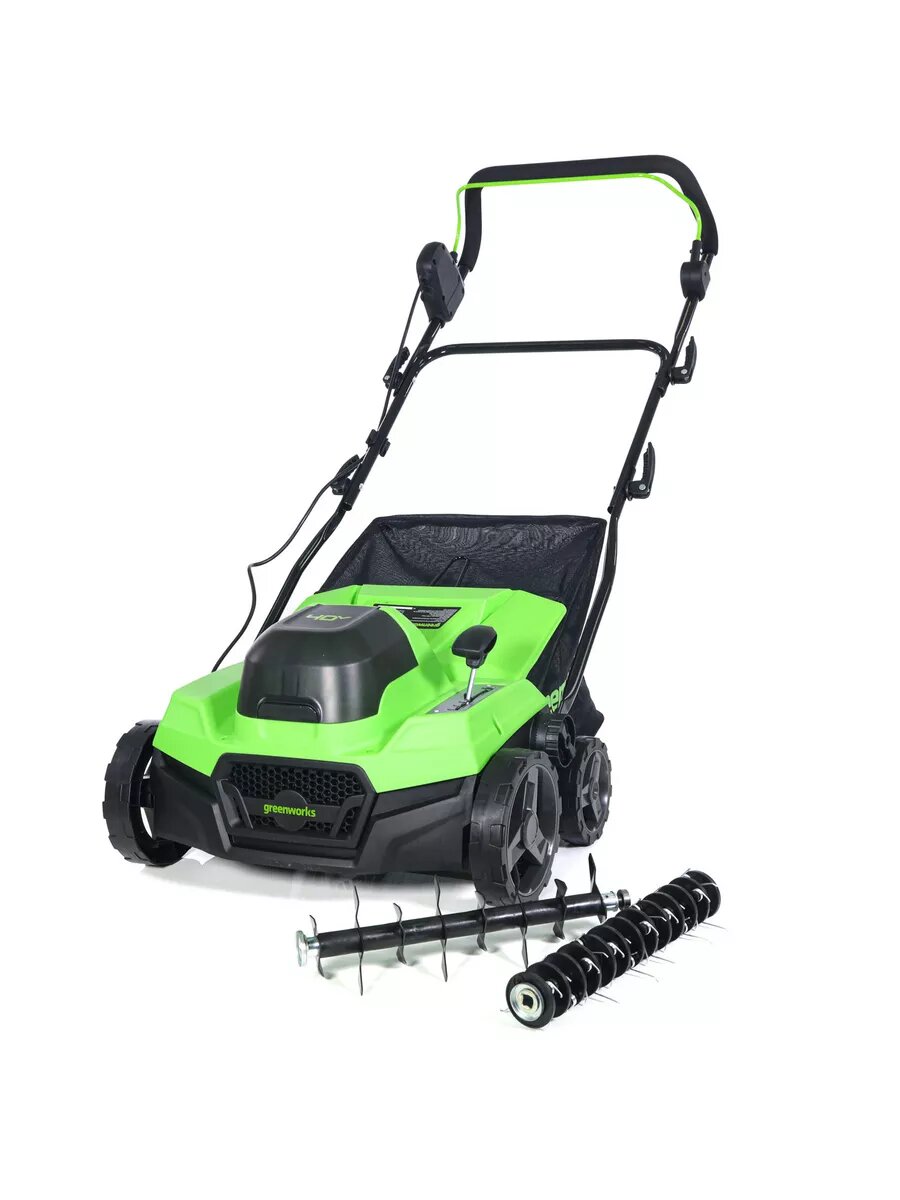 Аэратор-скарификатор 38 см, 40V, без АКБ и ЗУ