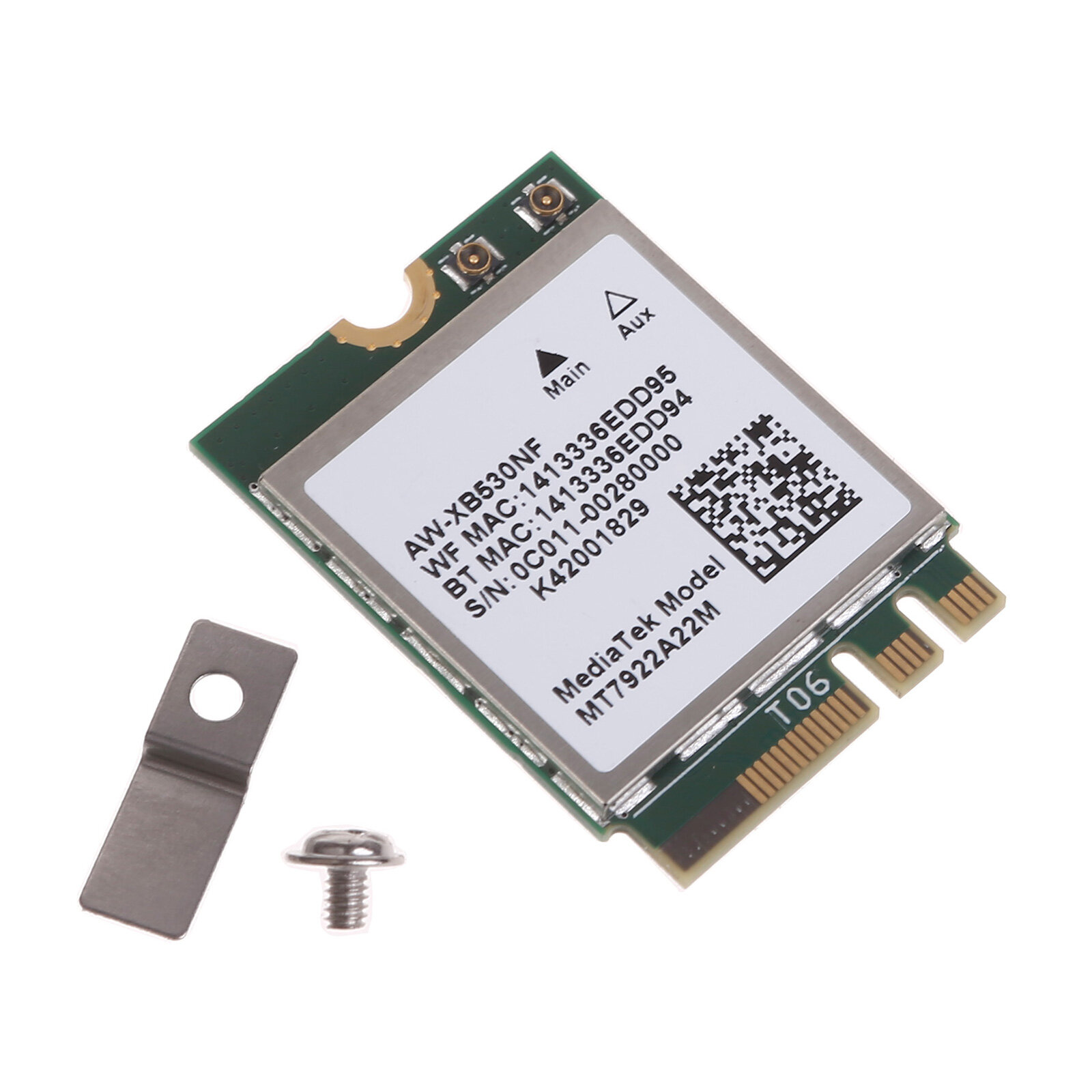 WiFi 6E карта RZ616 MT7922A22M c верхней 52