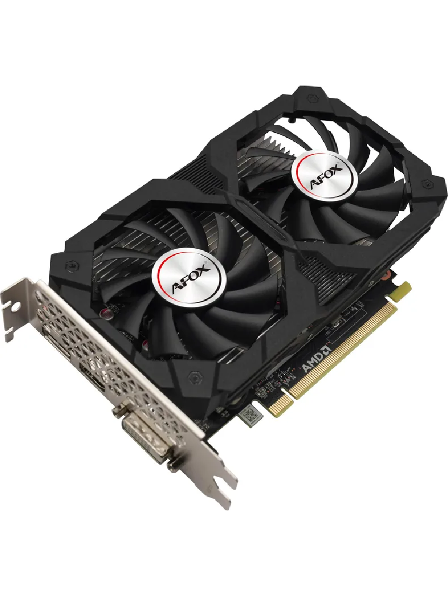 Видеокарта PCI-E Afox Radeon RX 550 (AFRX550-4096D5H2-V4) 4GB GDDR5 128bit 1183/6000MHz HDMI DP DVI