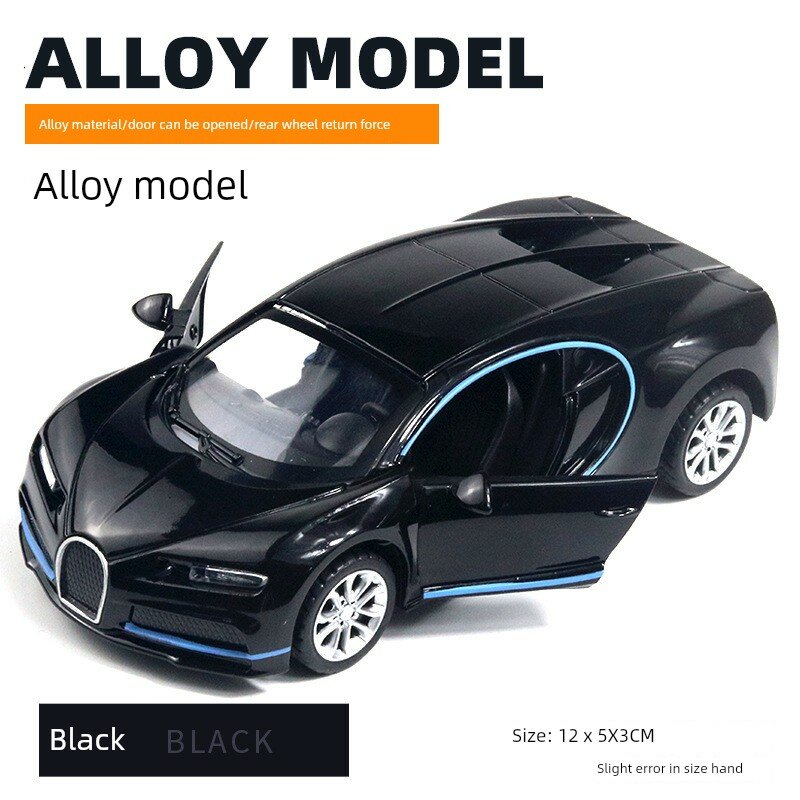 Металлическая модель автомобиля Lamborghini для мальчиков, с открывающимися дверями, инерционная детская игрушка,