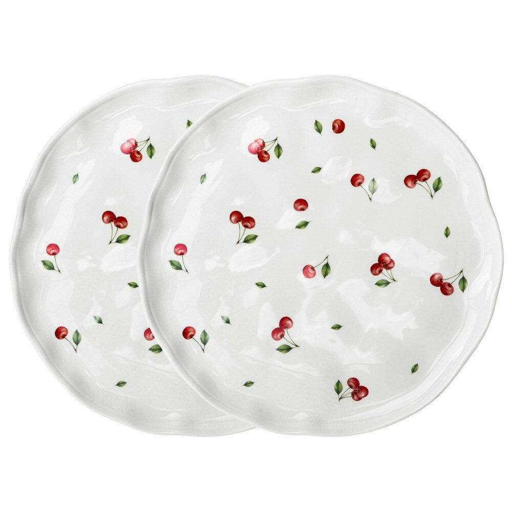 Набор тарелок обеденных lefard "Cherry" 2 шт 25,5*2,5 см
