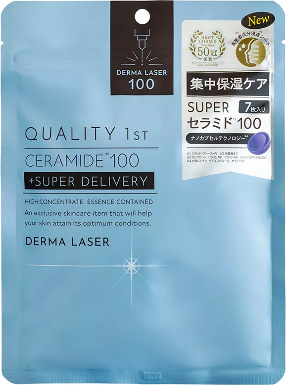 Quality First Маска "Дерма лазер" с церамидами "Церамид 100" 7 шт (7 шт.) Derma Laser Super Ceramide 100 - 7 60ml