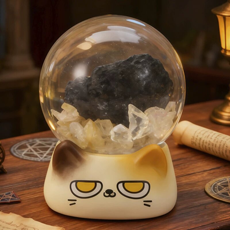 Новая оригинальная милая фигурка кошки из хрустального стекла, чем более очаровательная, тем более гладкая, креативный