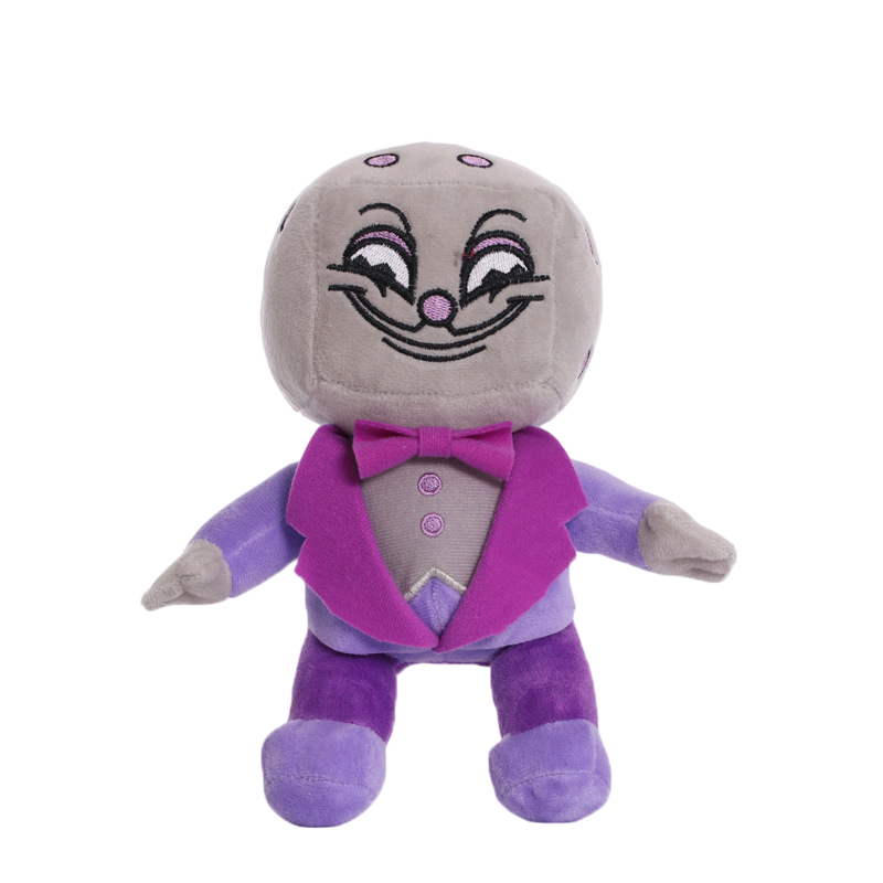 Мягкая игрушка Король Кости из игры Cuphead, фиолетовая плюшевая кукла Король Кости из игры Cuphead Adventure, мягкая плюшевая фигурка мультяшного персонажа для детей, поклонников, коллекционеров, в к