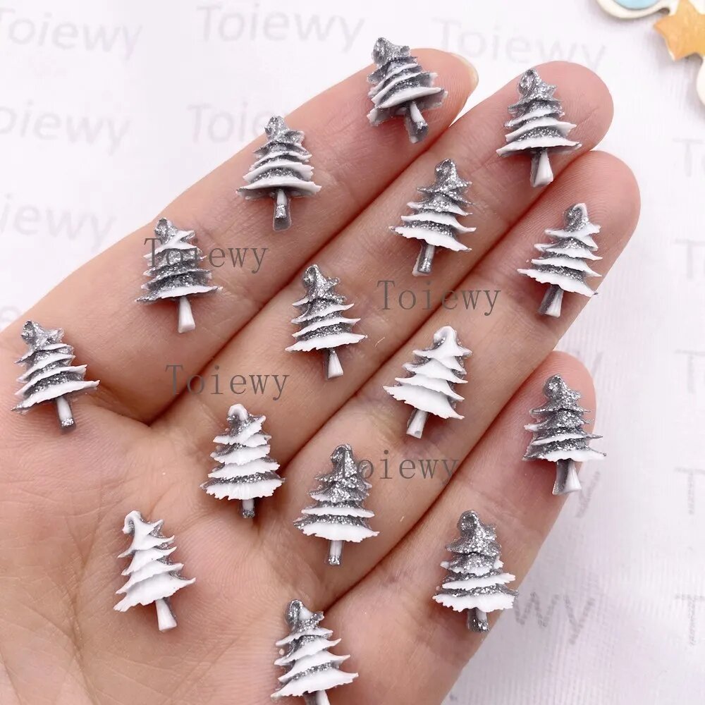 Декоративные камни Toiewy для рукоделия 50 шт. 10 x14mm, Серебряный, античное серебро