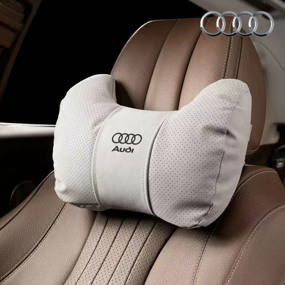 Audi Подушка автомобильная На подголовник, Искусственная кожа, 1 шт.