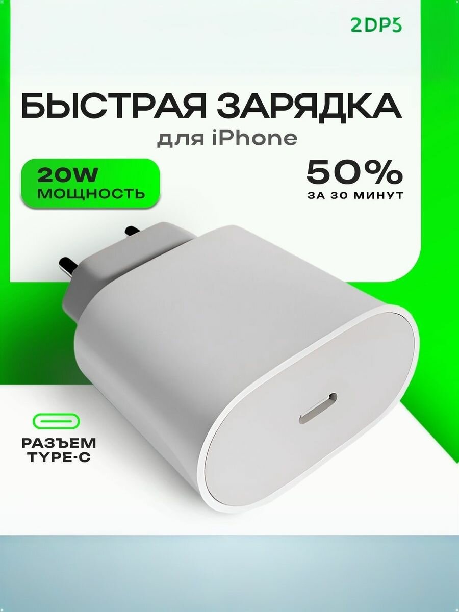 Зарядка для iphone 20W быстрая. Зарядное устройство для телефона. Блок питания