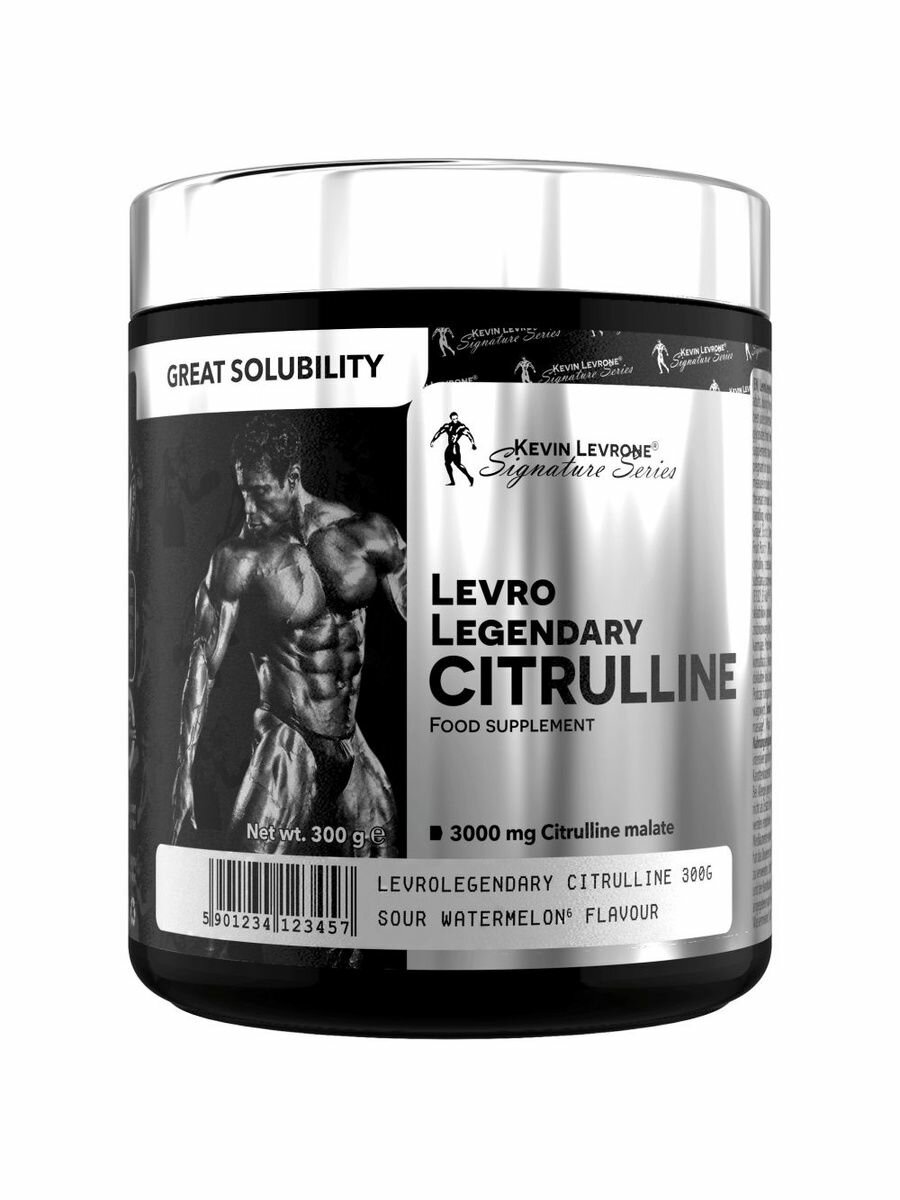 Цитруллин, Kevin Levrone, предтренировочная добавка, Levro Legendary, 300 грамм