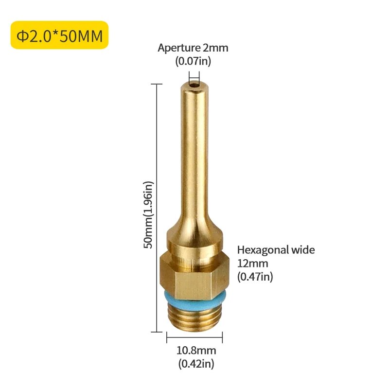 Насадка для горячего клея 2.0x50 мм, Цвет: 50x2.0mm
