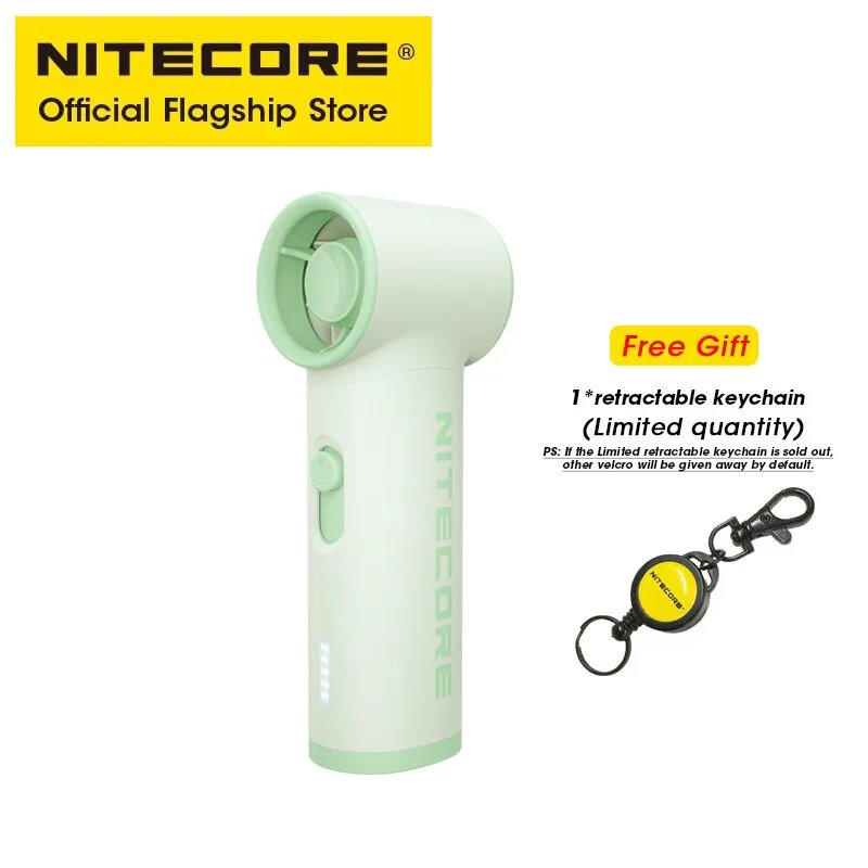 NITECORE NEF01 Lite Green — портативный вентилятор