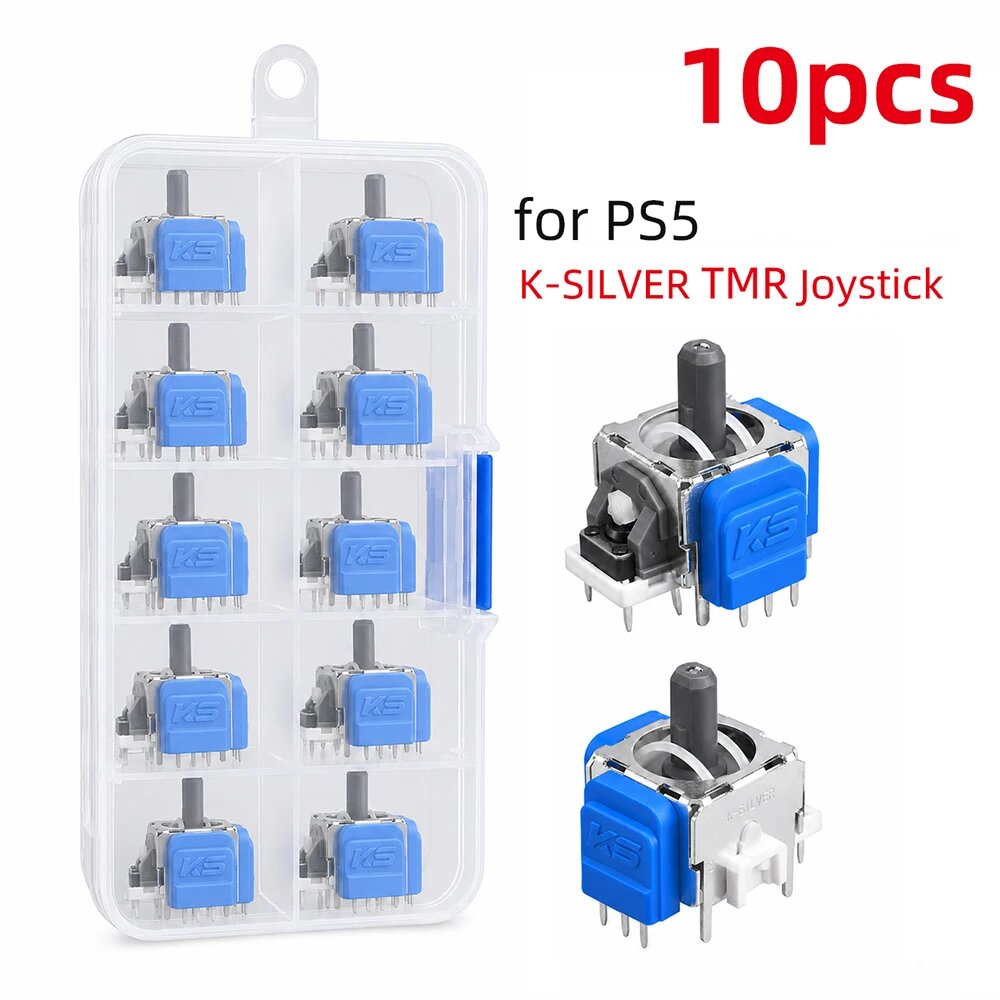 Запчасти джойстик K-SILVER JS13 PRO+ TMR для PS5/PS4/Xbox Series/Xbox One/Switch TMR 10PCS for PS5