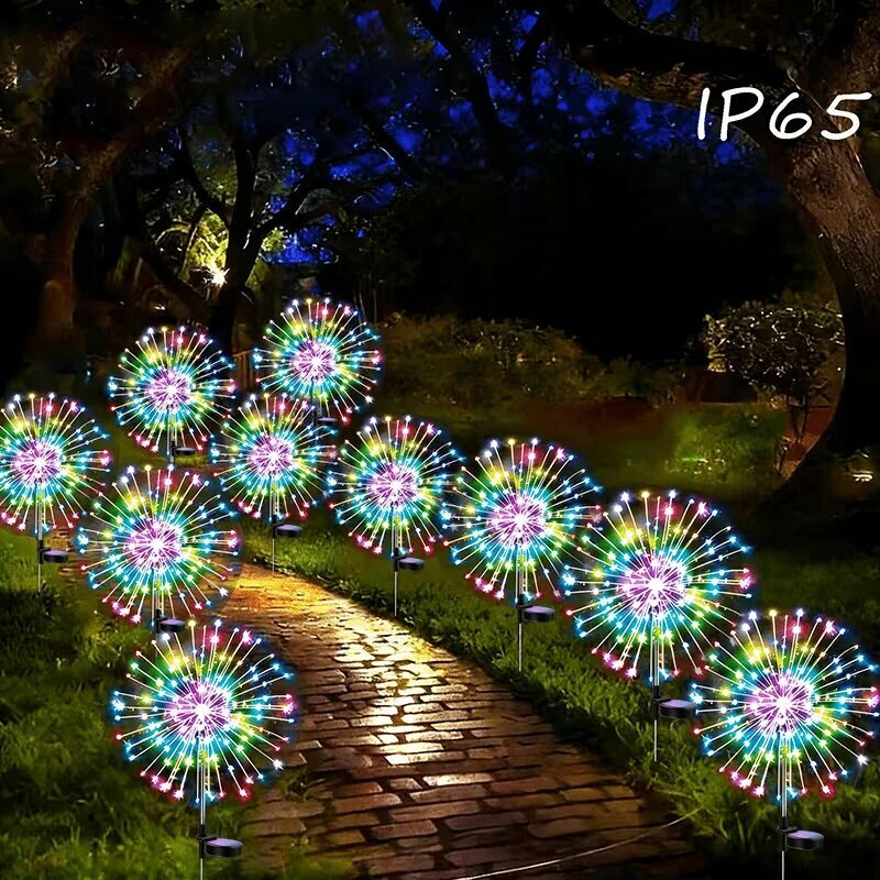 Солнечные светильники фейерверк для сада Multi, 200LEDs, 2pcs