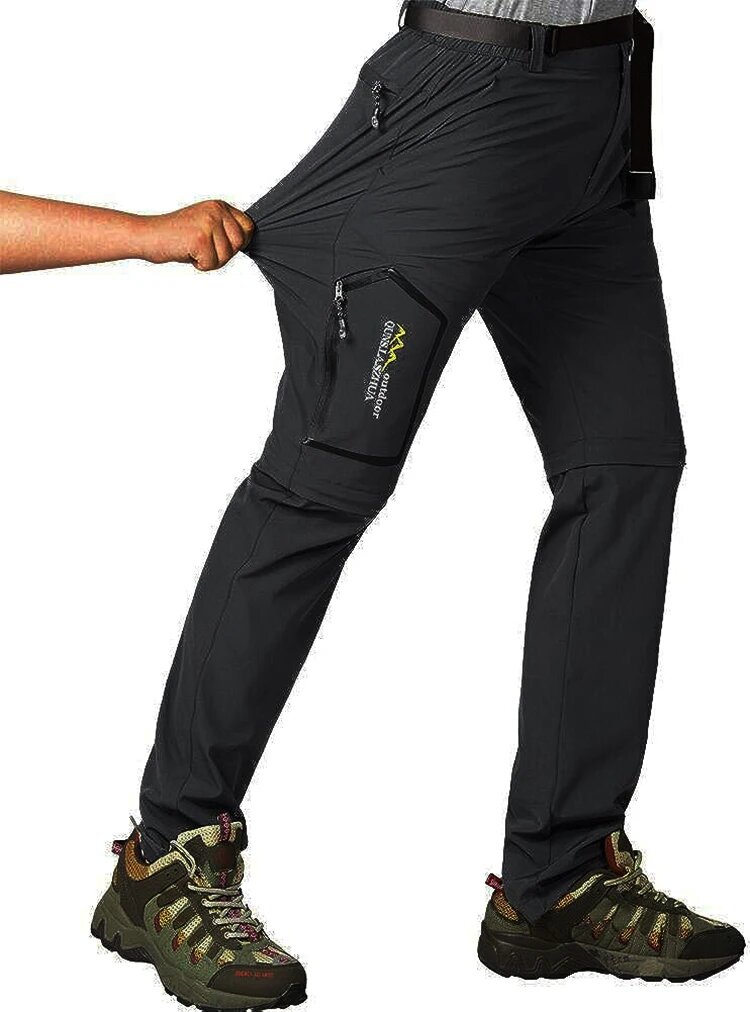 TRVLWEGO Мужские Походные Брюки-Трансформеры Полиэстер XL(56-65kgs), black