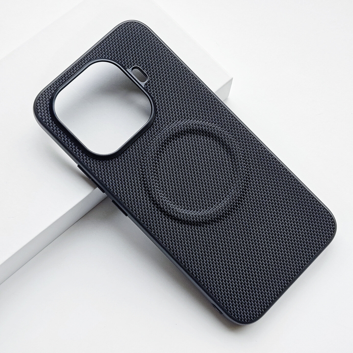 Чехол Для Xiaomi 17T/Сяоми 17T, soft touch, чехол-кардиомонитор, искусственная кожа, поликарбонат (PC), защита камеры, ударопрочный, усиленные углы, Xiaomi, Xiaomi 17T, black,
