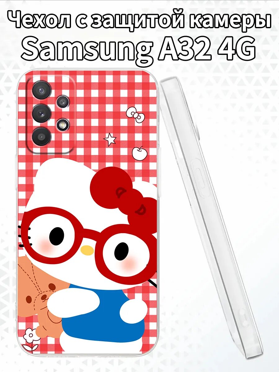 Чехол на SamsungA32 4G с изображением Хелло Китти