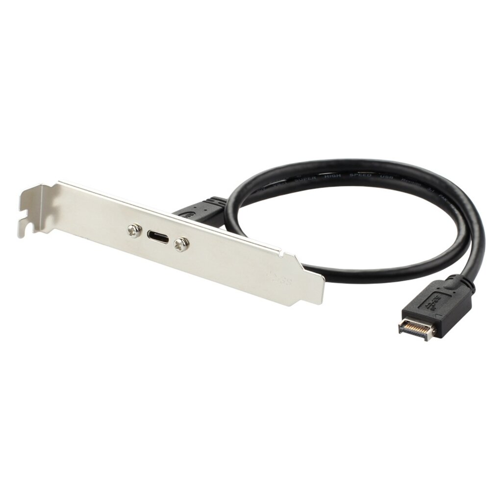 Кабель-переходник для панельного монтажа USB Type E от мужчины к женщине USB C С передачей данных 10 Гбит/с И подачей мощности 100 Вт