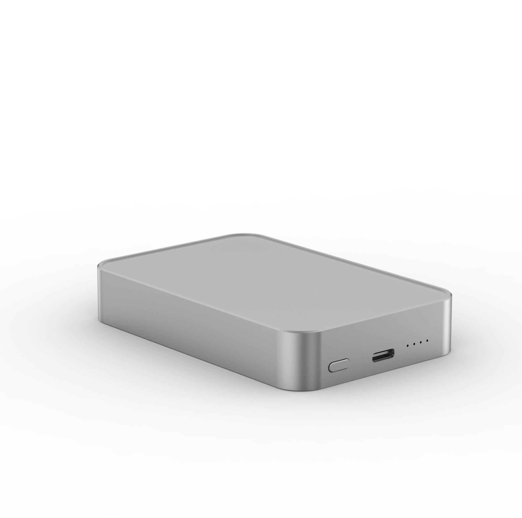 Ультратонкий металлический внешний аккумулятор, совместимый с Apple MagSafe, быстрая зарядка 20 Вт, сертифицированный портативный внешний аккумулятор.