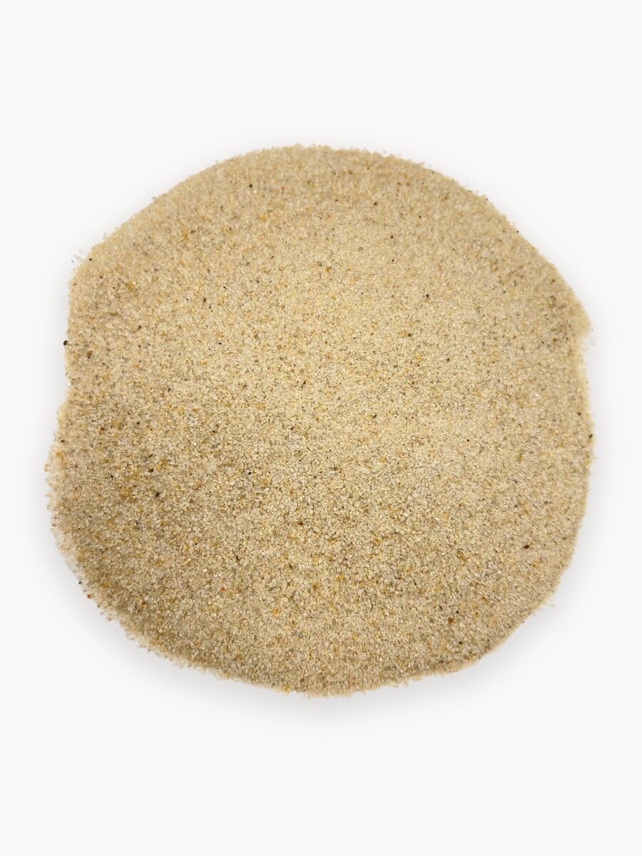 Натуральный кварцевый песок 0.1-0.4 мм, (030), без красителей, 1.5кг