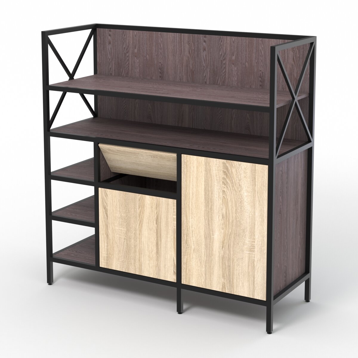 Станция официанта №20, Ясень Анкор темный и Дуб Сонома. Производитель товара - компания Westcom.