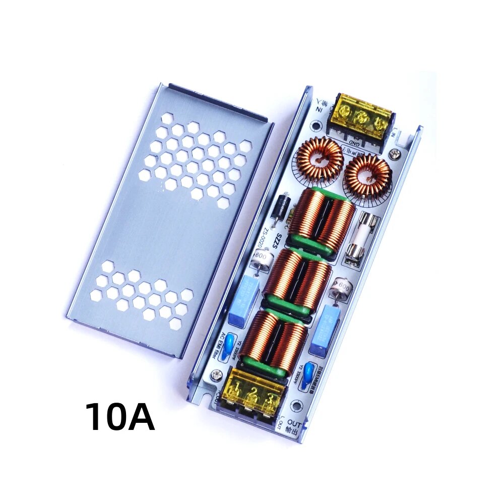 DYKBmetered 4-ступенчатый фильтр электромагнитных помех 6А 10А 110В 220В 10A with Case