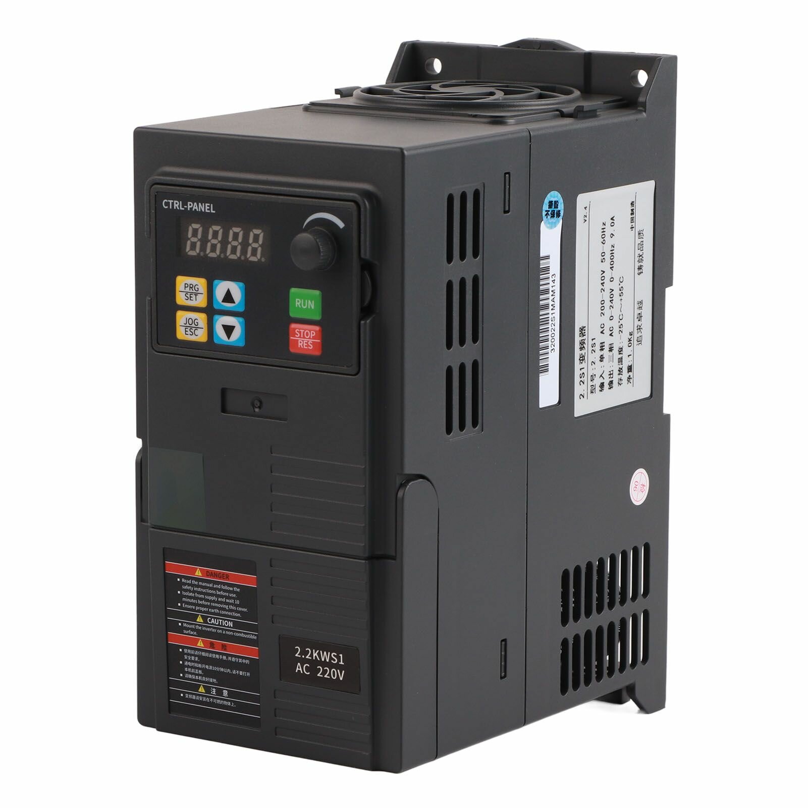 Преобразователь частоты, 1 3-фазный векторный преобразователь, инвертор, вход 200 240 В, выход 0 240 В, 2,2 кВт, 9 А