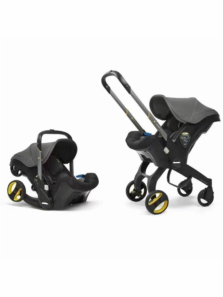 Универсальная модульная коляска 4 в 1 (автокресло-переноска) цвет серый