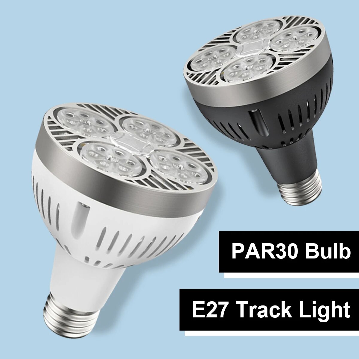 Светодиодный прожектор Par30 40W Natural Light, белый корпус