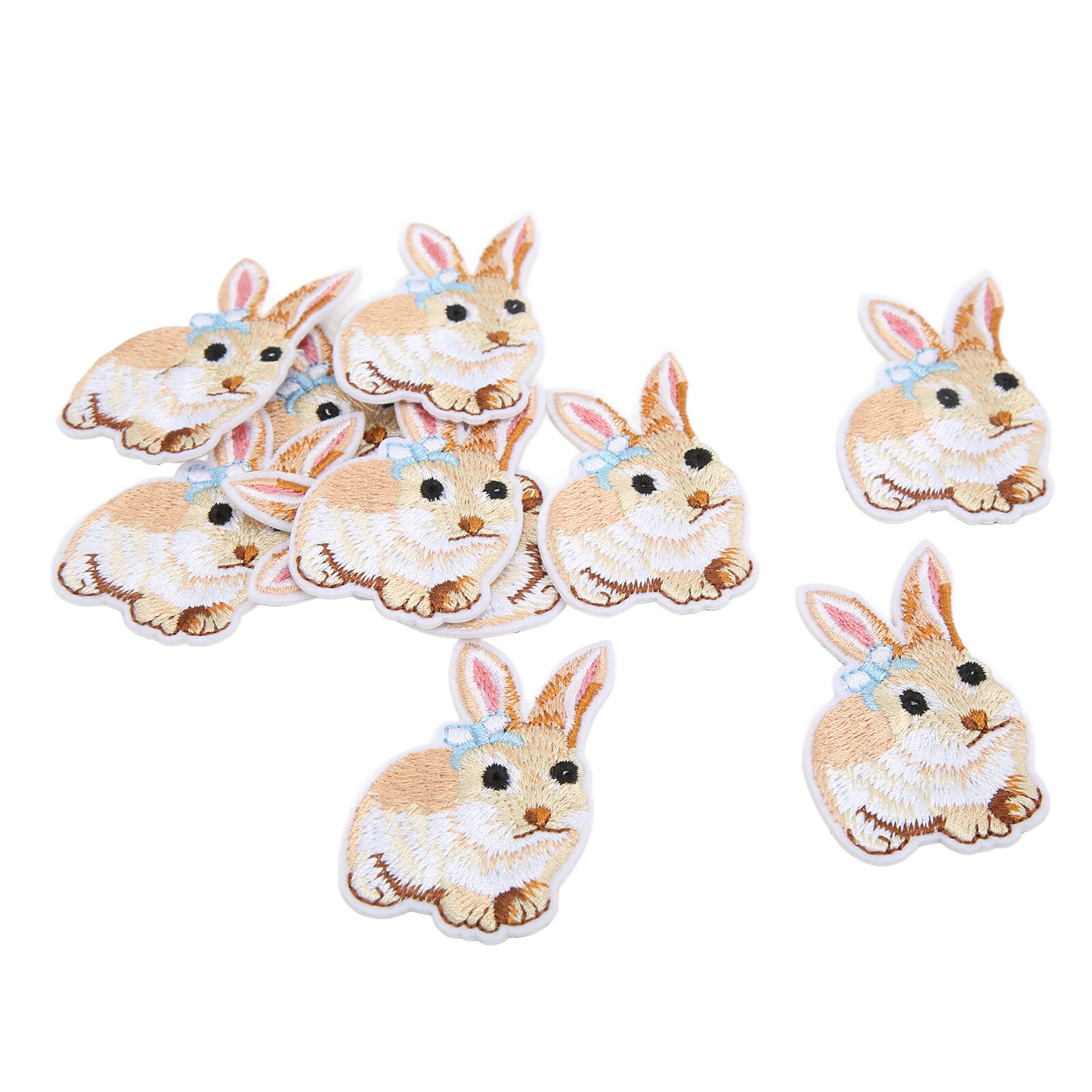 10 шт, железные нашивки, маленький милый кролик, прочные, легкие, широкого применения, джинсовые нашивки для сумки, одежды, сделай сам