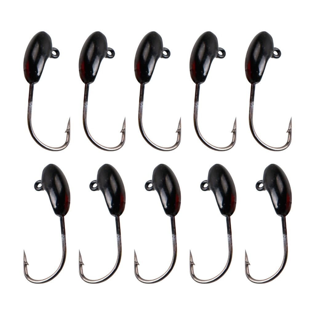 1 упаковка по 10 штук, 10 штук из микроматериала Luya lead head hook-C свинцовой головкой, 10 штук