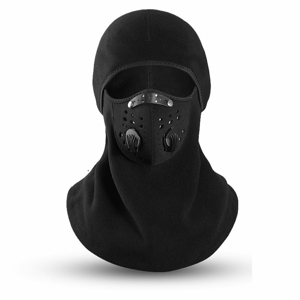 Балаклава для лыж со съёмным фильтром, дышащими вентиляционными отверстиями, термозащитная маска с флисовой подкладкой для мужчин и женщин, для зимнего катания на лыжах и велосипеде