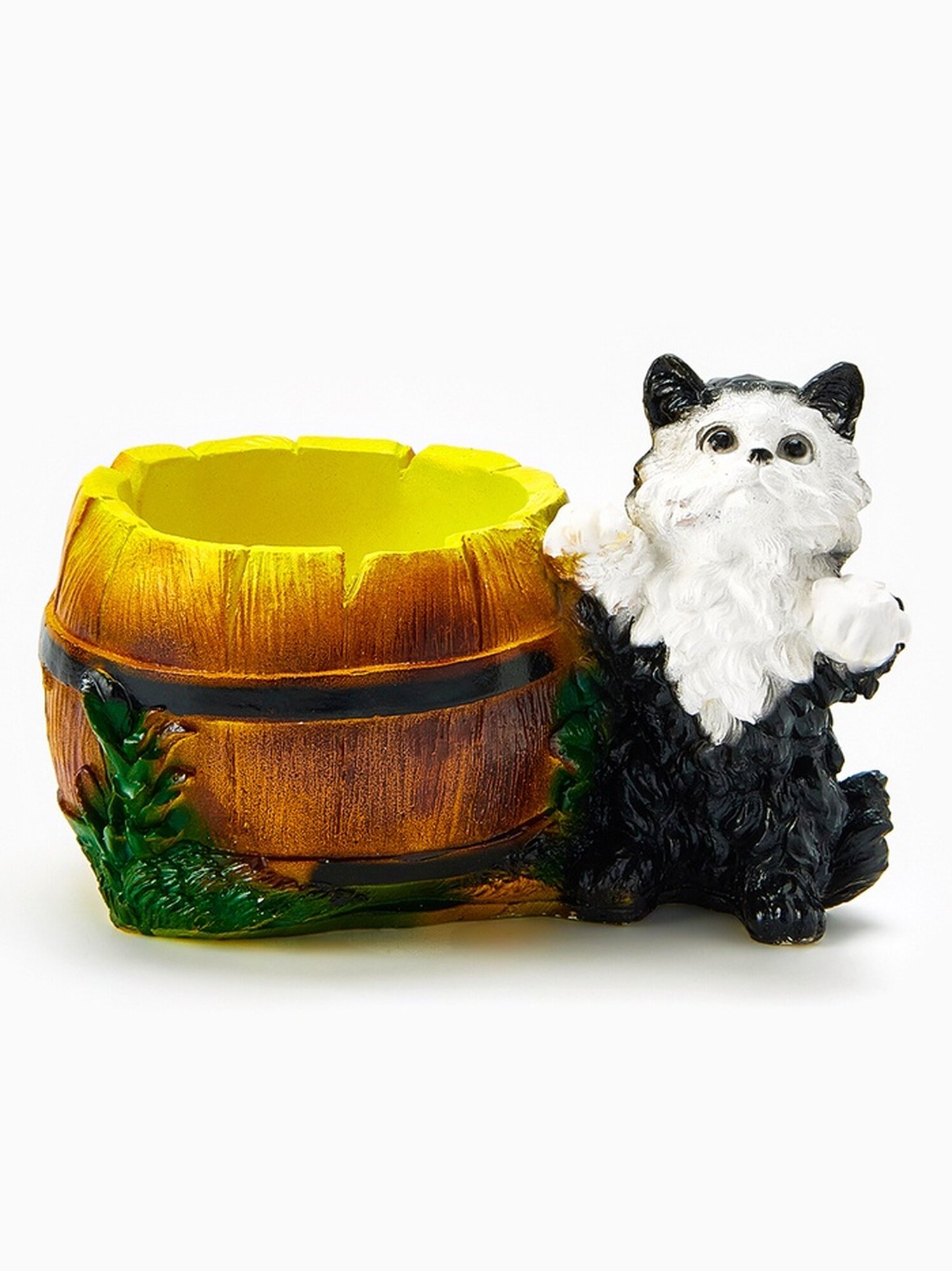 Кашпо Хорошие сувениры "Котенок с бочкой", гипс, 23 см х 14 см х 15 см
