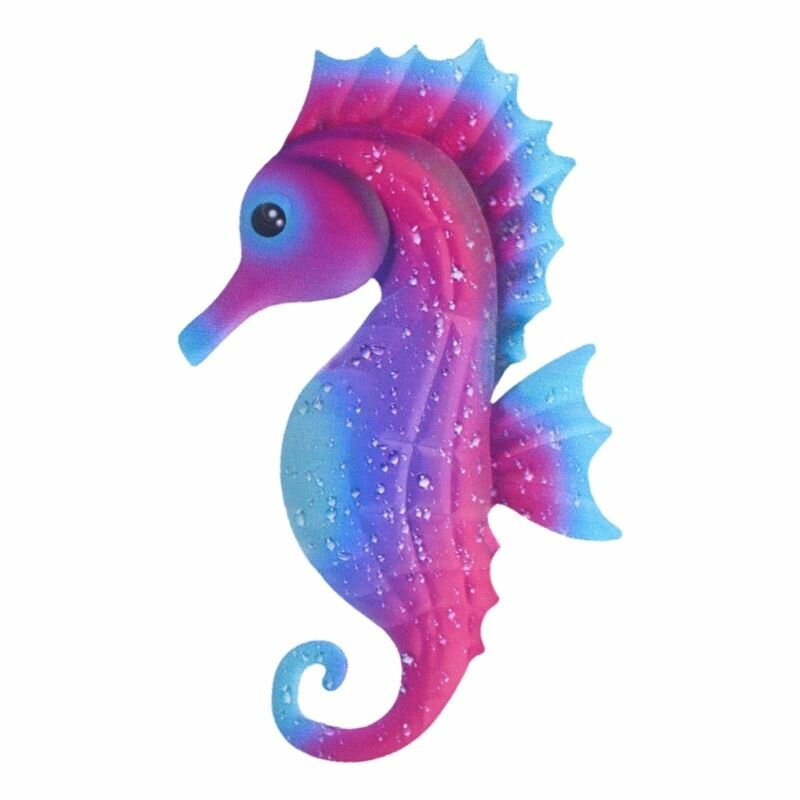 Металлический гиппокамп, настенный художественный декор, подвеска из кованого железа для внутреннего и наружного украшения дома сада
