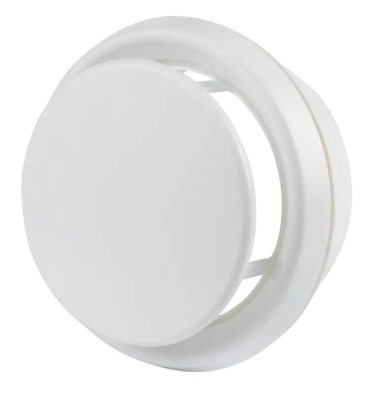 Анемостат Equation D 150 мм пластик цвет белый