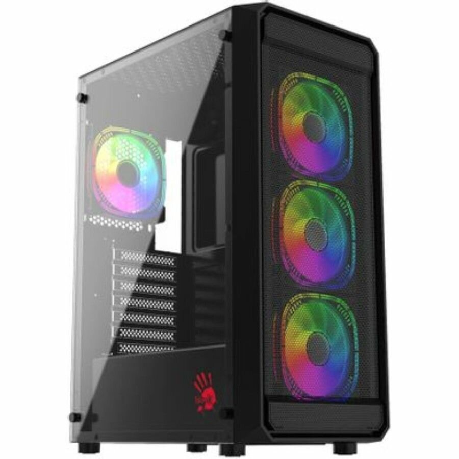 Компьютерный корпус BLOODY BD-CC114 (BD-CC114-BK) черный - Midi Tower, ATX, micro-ATX, mini-ITX, USB 2.0 TypeA