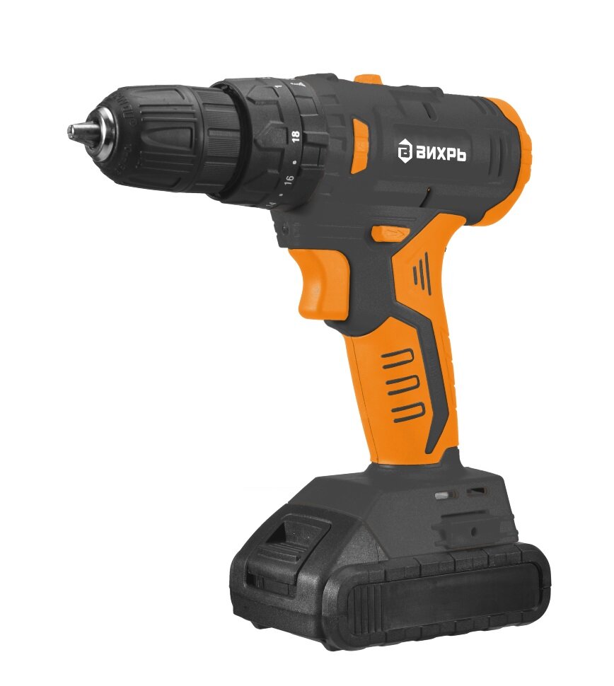 Дрель-шуруповерт ударная Вихрь ДА-18Л-2КУ/Б 72/14/23