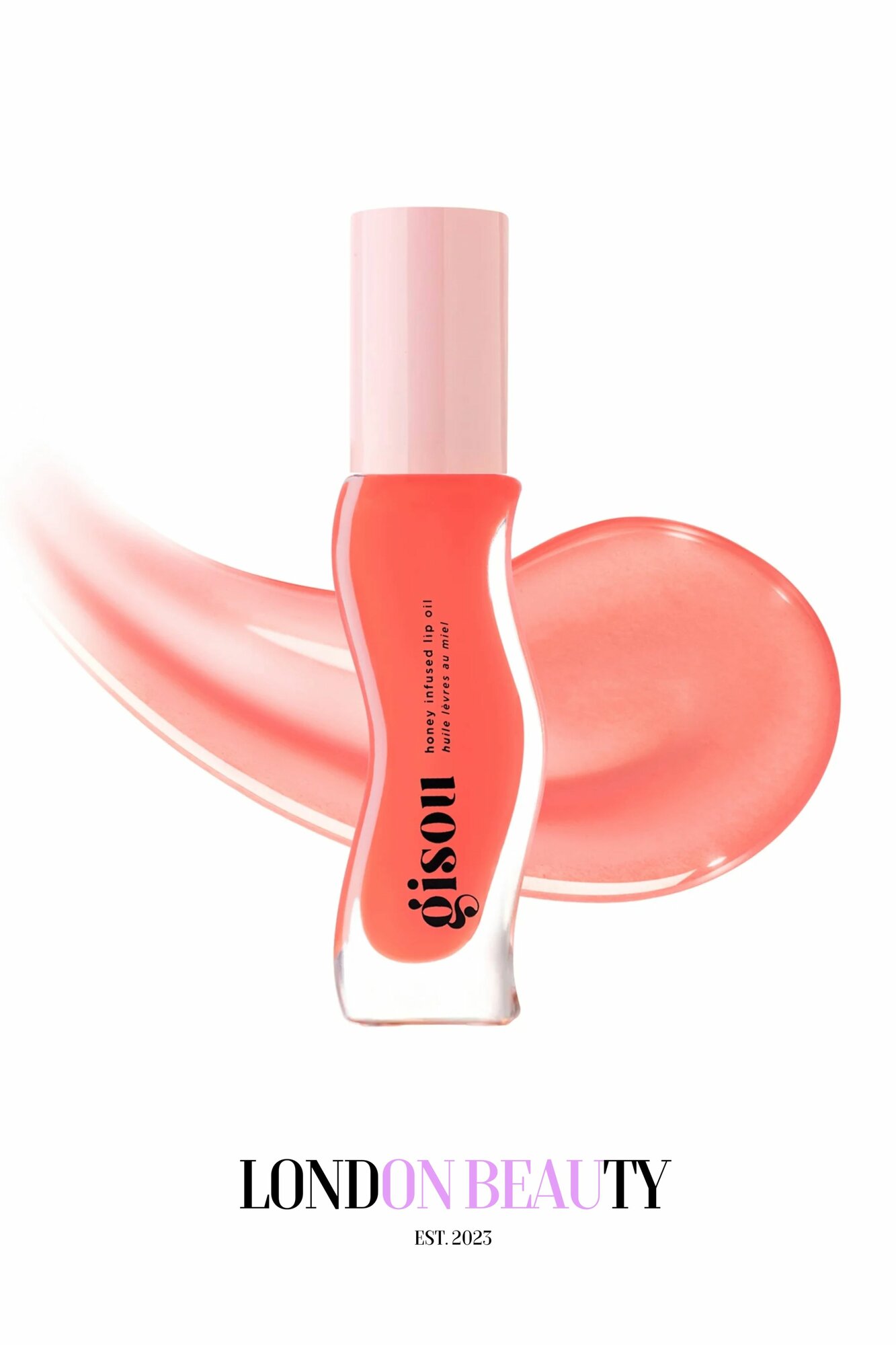 Масло для губ на меду Gisou Honey Infused lip oil Peach персик