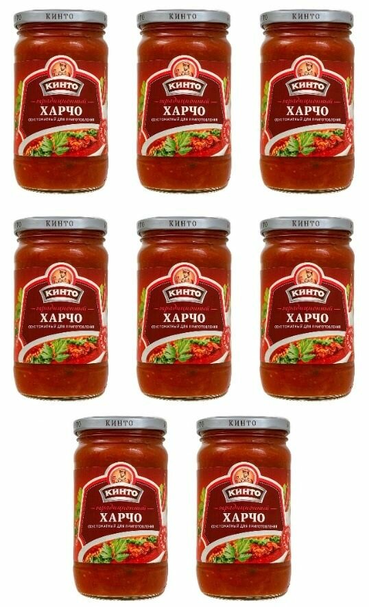 Кинто Соус томатный Традиционный Харчо, 350 мл, 8 банок в коробке