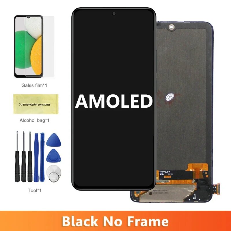 6,67'AMOLED для Xiaomi Poco X4 Pro 5G для Poco X4Pro 5G 2201116 Замена дигитайзера AMOLED NO Frame