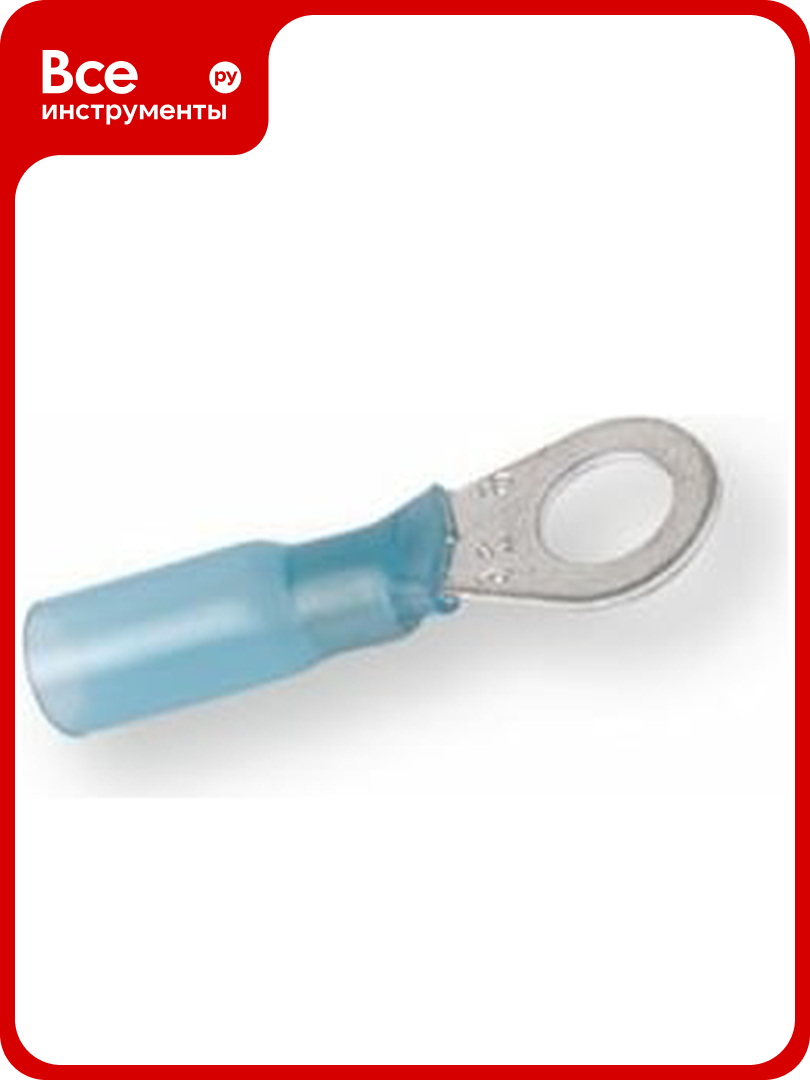 Соединитель термоусадочный BERNER 2303 6.4 мм 145572, термопластичного клея, синий