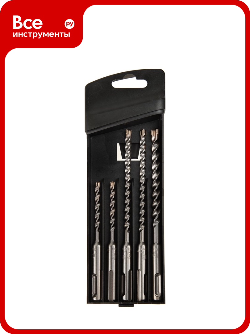 Набор буров по железобетону (5 шт; 5-8 мм; SDS-plus) Inforce 11-01-639 с твердосплавным покрытием