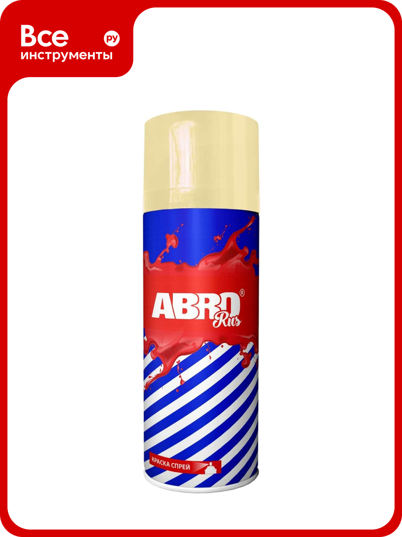 Краска-спрей ABRO Rus № 43 кремово-белая 473 мл SPO-043-R, 473 м