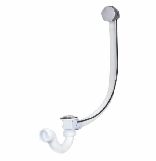 Сифон для ванны Equation с выпуском полуавтомат хром